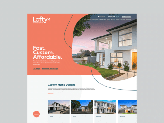 Lofty Building Group - Argon | Argon Adelaide Web Design & Development