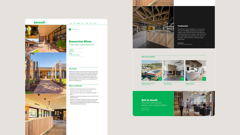 Kennett Builders - Argon | Adelaide Web Design & Development