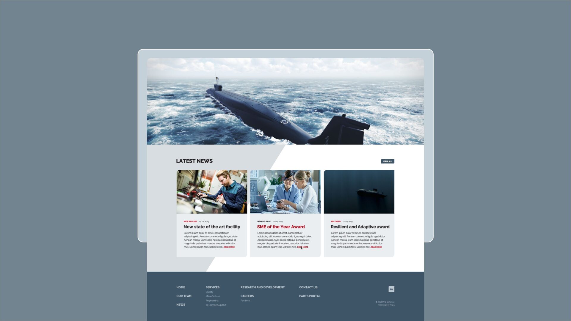 PMB Defence - Argon | Adelaide Web Design & Development