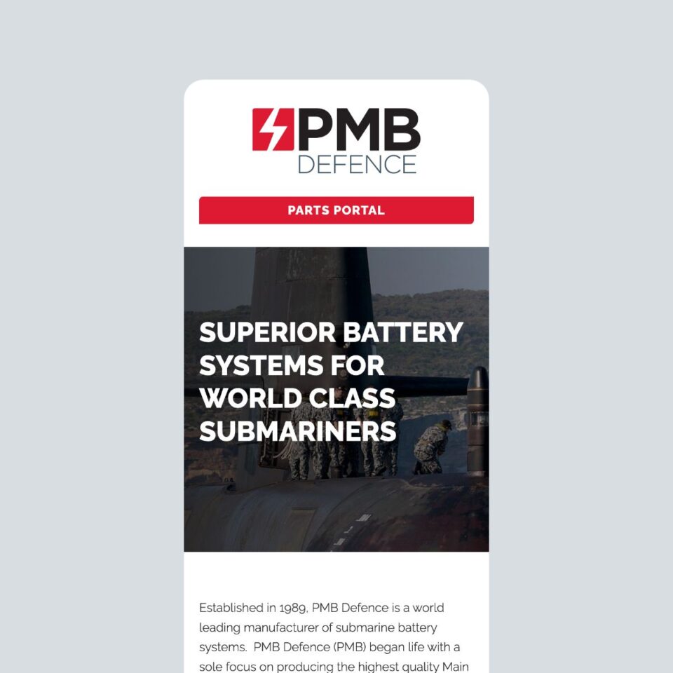 PMB Defence - Argon | Adelaide Web Design & Development